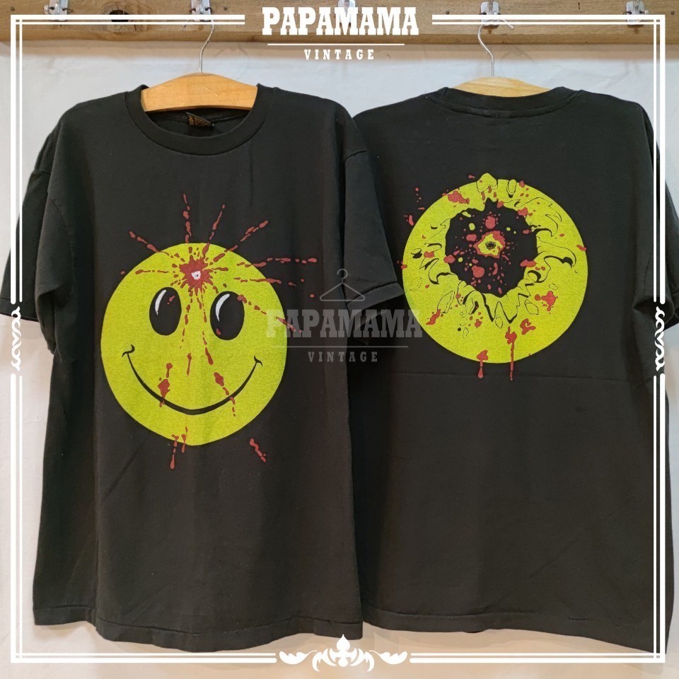 Smiley Face Headฺsh0t 1990s Smiley Face Head Sh0t T-shirt ( Short ...