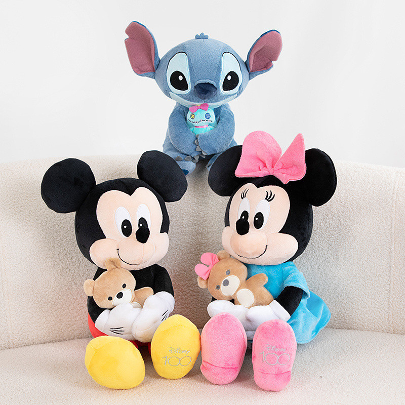 Shopee Official Disney Genuine 100th Anniversary Hug Mickey Minnie Doll ...