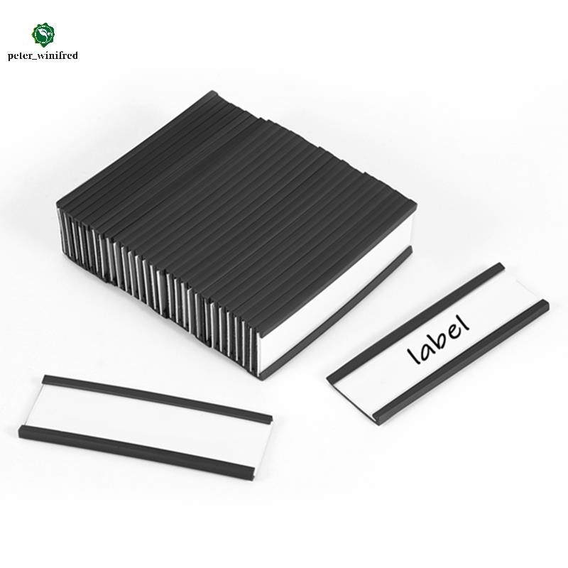 30Pcs Magnetic Label Holders with Magnetic Data Card Holders with Clear ...