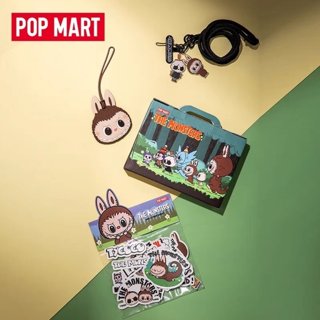 Shopee Official [Genuine] Pop Mart LABUBU Travel Gift Box Duffel Tag ...