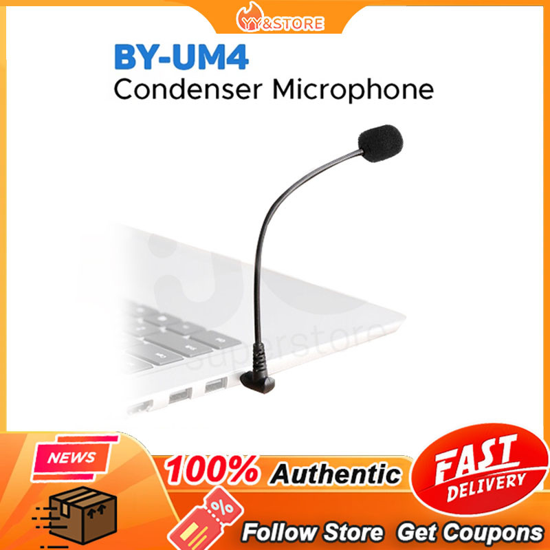 Boya BY-UM4 Omnidirectional Condenser Microphone 3.5mm TRRS Connector ...