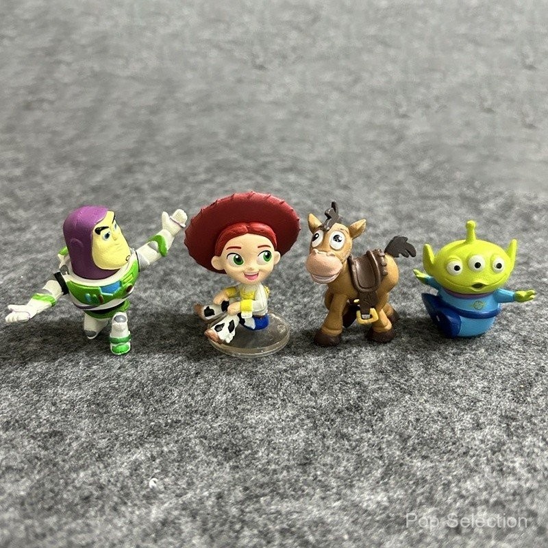 4Pcs/Set 4-5cm Anime Toy Story Figure Bullseye Alien Buzz Lightyear ...
