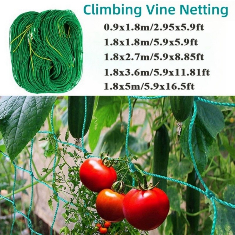 Plant Trellis Netting Plant Support Climbing Net Nylon Garden Netting Jaring Pokok Menjalar ...