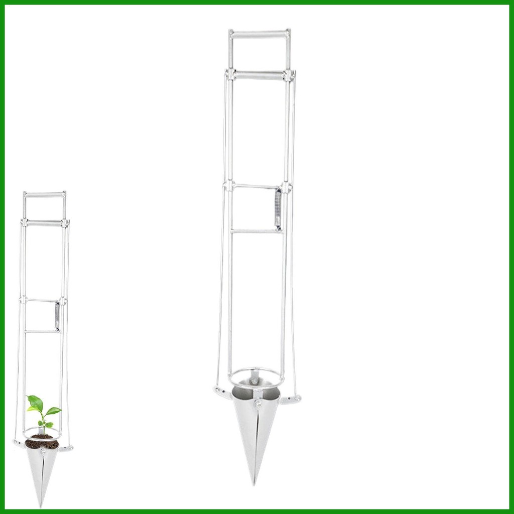 Bulb Planter Tool Stainless Steel Single Spring Gardening Tool Sod ...