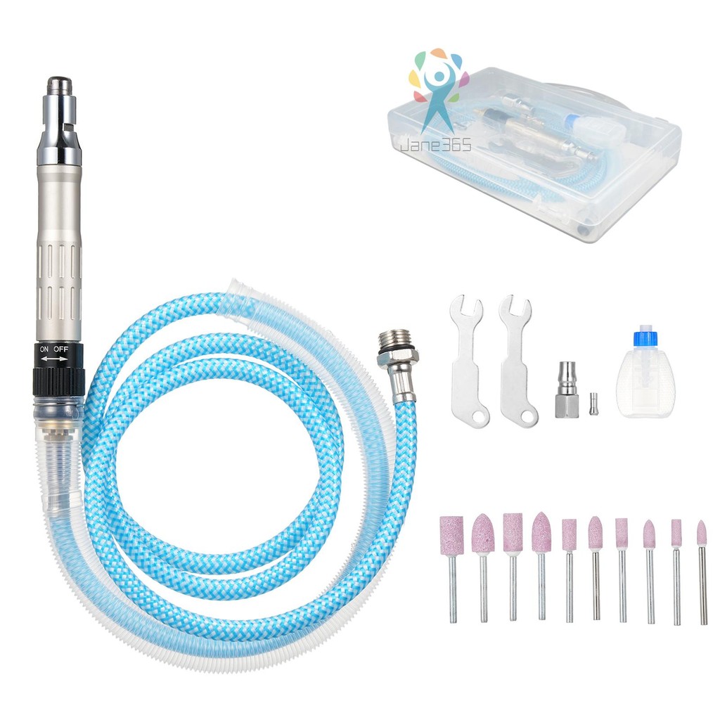 Pencil Type Air Grinder with Air Hose 2 Collets 1/4 Inch Pneumatic ...