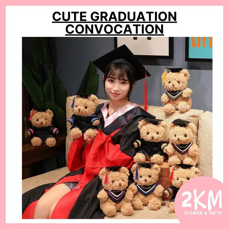 [Malayan tapir]Cute Graduation Convocation Bear Plush Teddy Bear Cute ...