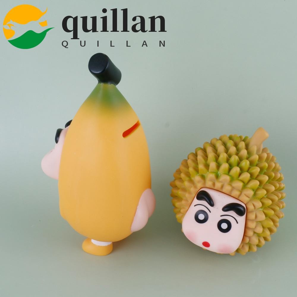 QUILLAN Fruit Crayon Shin-chan Piggy Bank, Durian Banana Crayon Shin ...