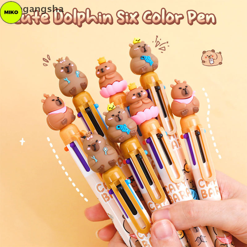 MS Cartoon Capybara Multicolor Ball Pen Ballpoint Pen Multicolored Pens ...