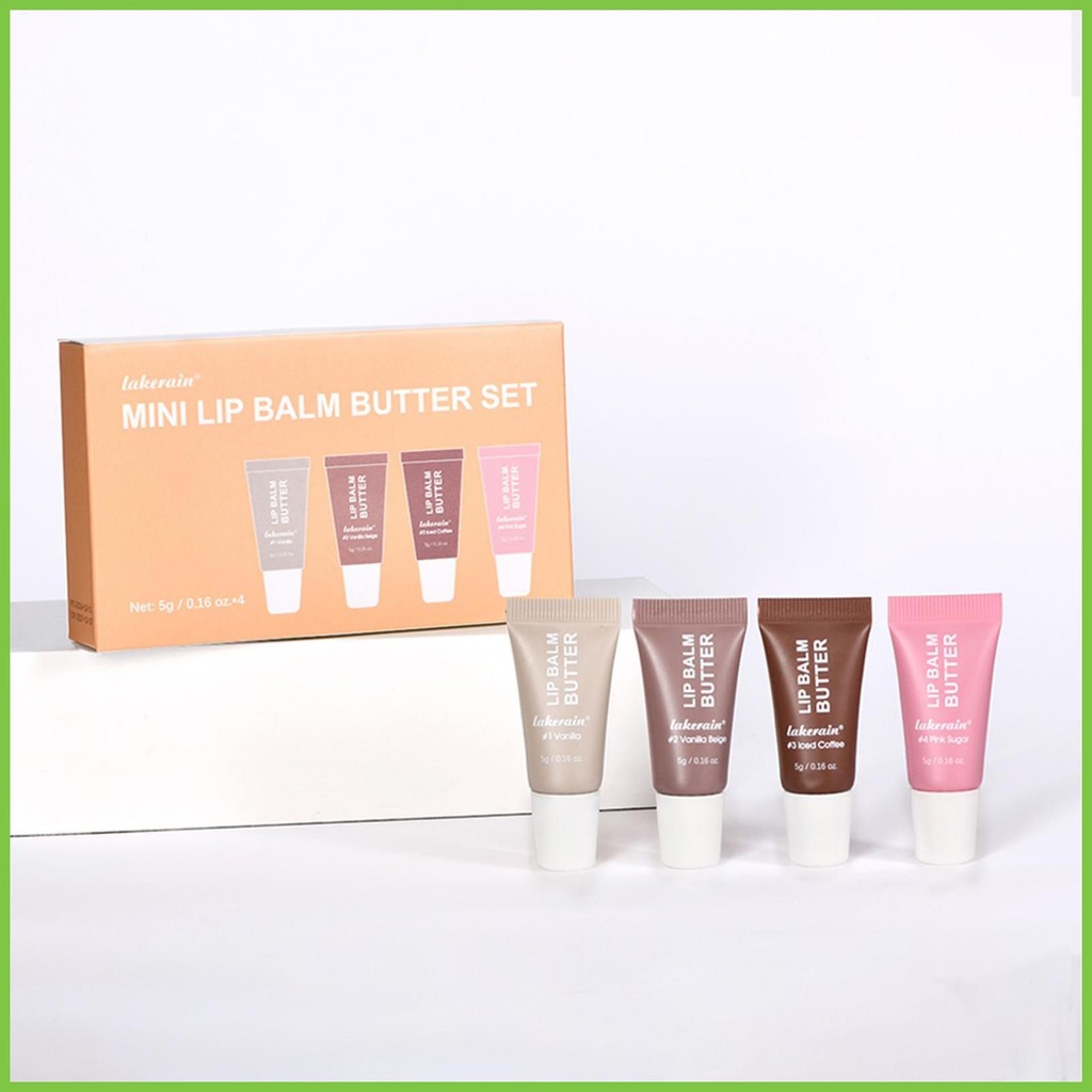 Lip Butter Balm 4 Pack Nourishing Lip Care Balm Chapped Lip Butter Lip ...