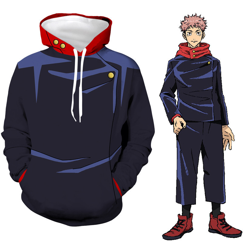 [Cautop] Jujutsu Kaisen Yuji itadori Gojo Satoru cosplay hoodie 3D ...