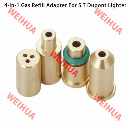 4 in 1 Gas Supplement Adapter Suitable for ST Dupont Lighter Yellow/Red ...