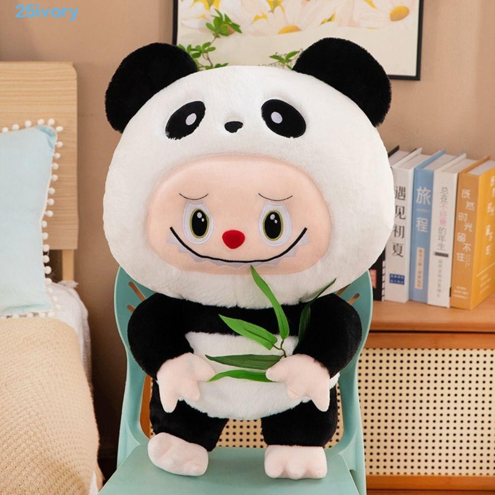 IVORY Labubu Plush Stuffed Doll, Cute Big Eye Panda Labubu Plush Toy ...