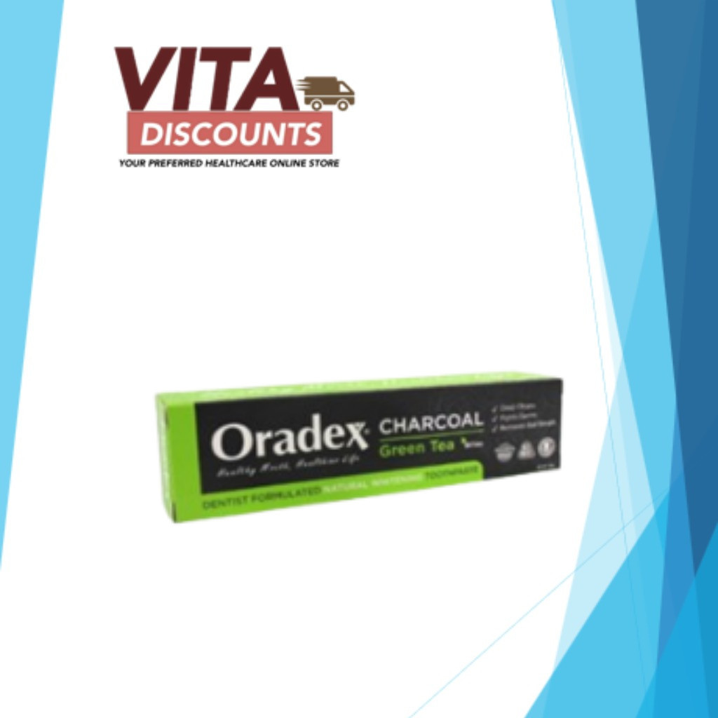 ORADEX CHARCOAL GREEN TEA TOOTHPASTE 120G EXP09/2026 | Shopee Malaysia