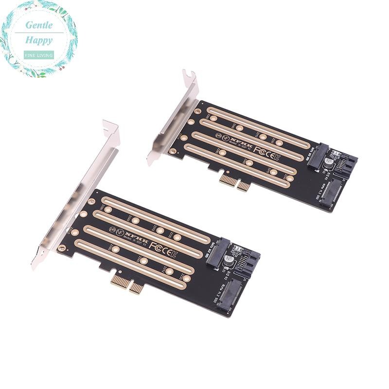 GentleHappy 1pc NVMe M.2 SSD To PCIe 3.0 4.0 x4, SATA M.2 SSD To SATA ...