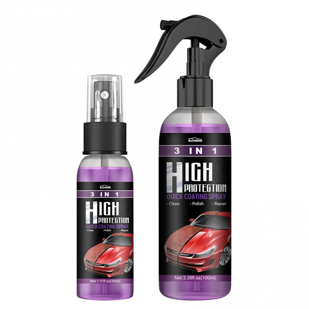 3 in 1 Ceramic Car Coating Spray,Multi-Functional Coating Renewal Agent ...