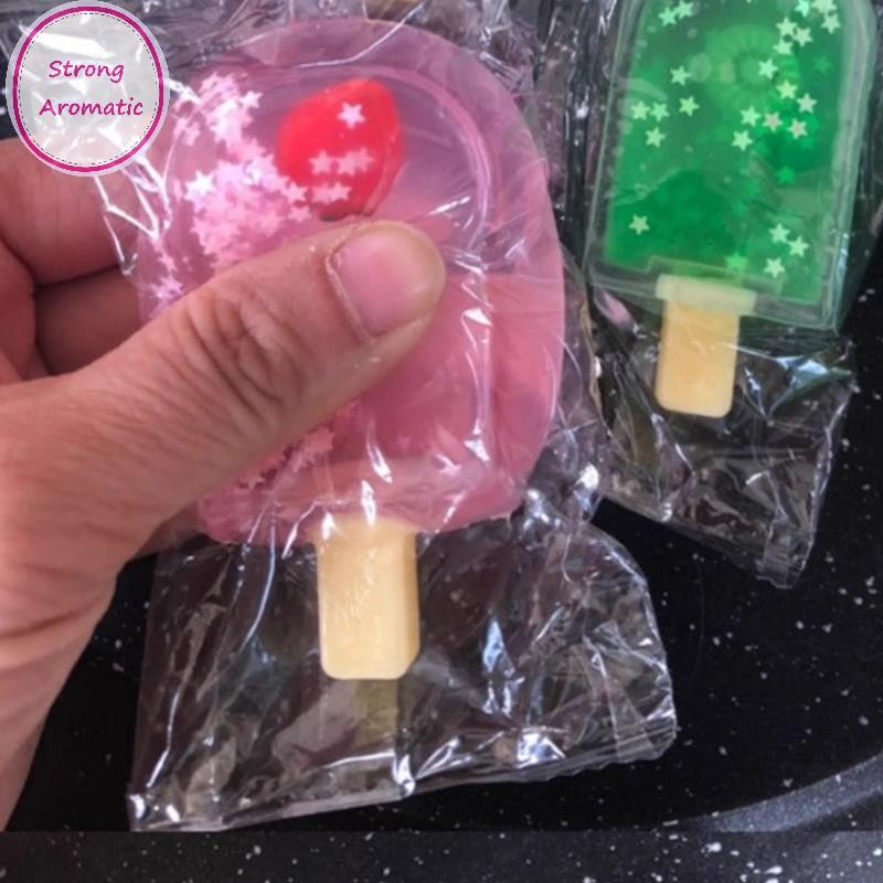 STRO 2Pcs 2025 Mochi Taba Squishy Glitter Popsicle Stick Fluffy Ice ...