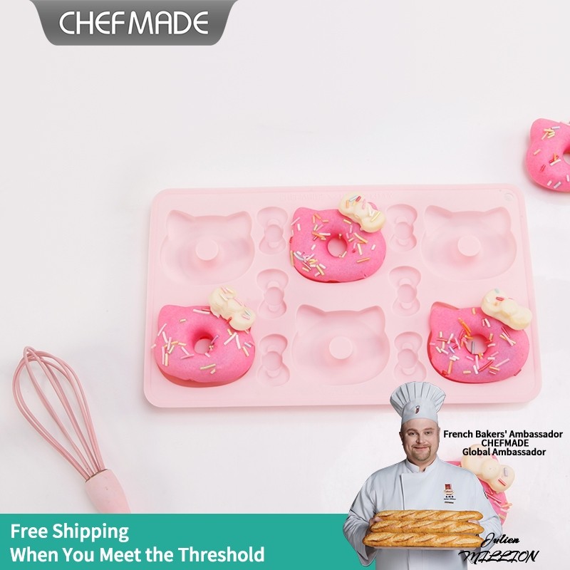 [CHEFMADE.os] Hello Kitty Silicone Mini Donuts Mold Chocolate Biscuit ...