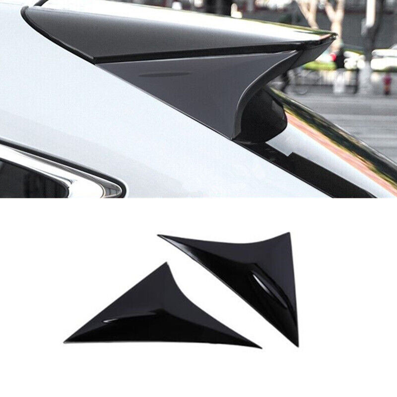 For Toyota Harrier 2021-2025 Glossy Black 2X Rear Window Spoilers Wing ...