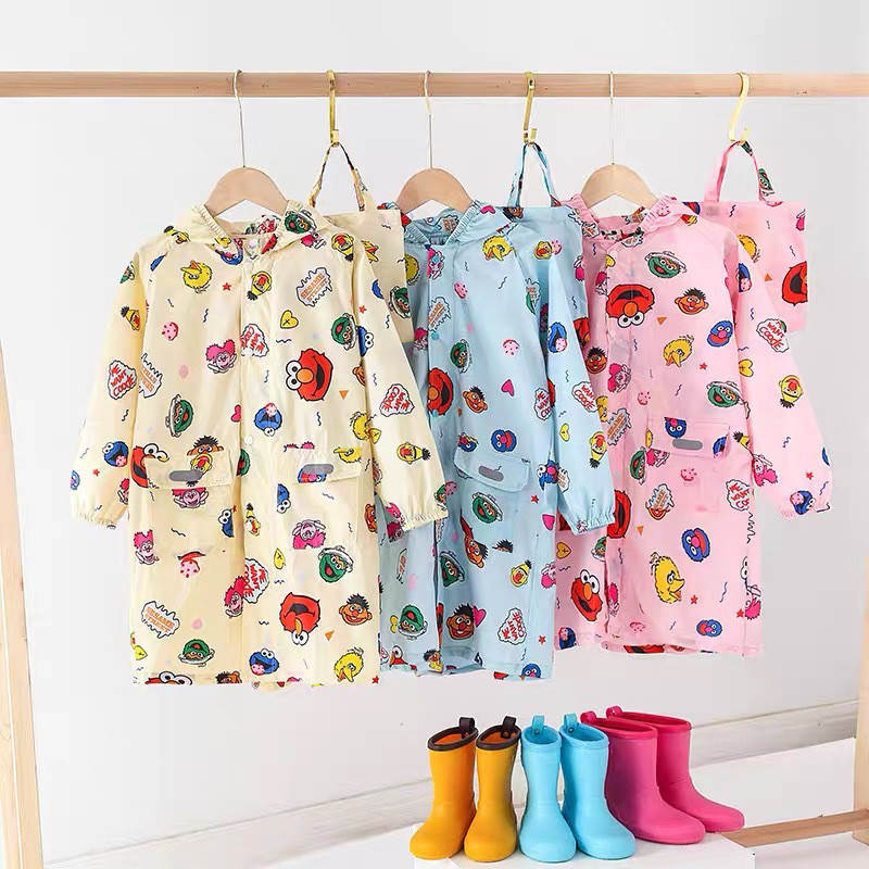 Children Raincoat New Style!Japanese Lightweight Quick-Drying Children with Schoolbag Raincoat ...