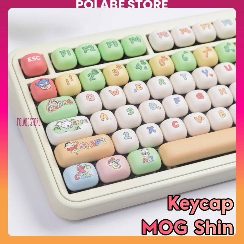 Keycap Shin mog profile Mechanical keyboard Keycap Polabe Store Keycap ...