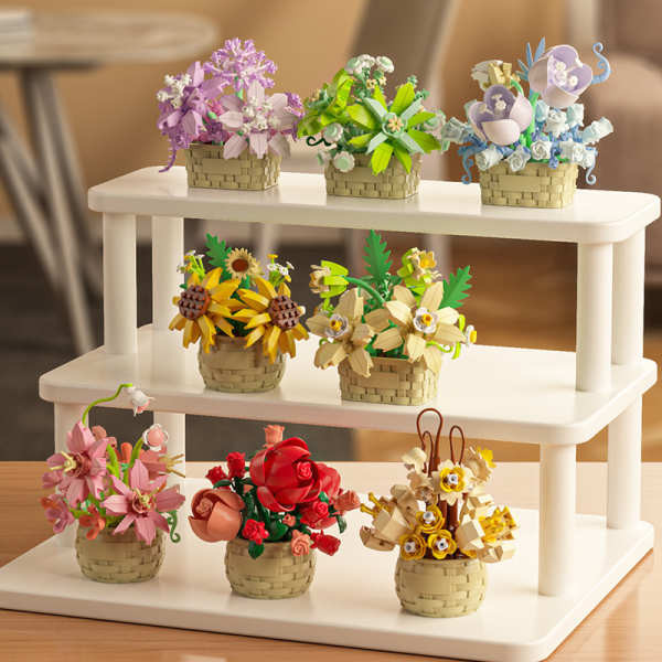 lego flower Hiasan Bunga Kreatif DIY Sesuai dengan Lego Eternal Flower ...