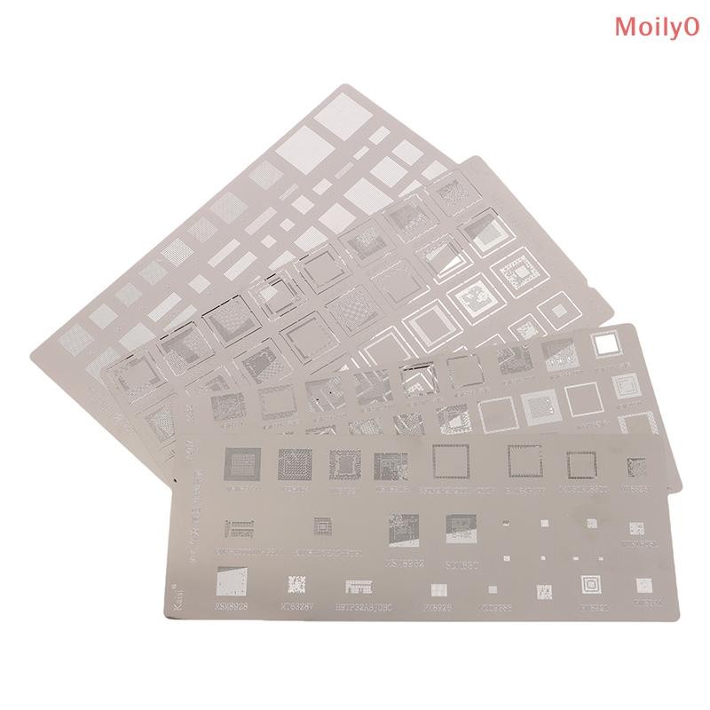 {Moily0} 4PCS Universal BGA Reballing Stencil For MTK MSM CPU PM Power IC Planting Soldering Net ...