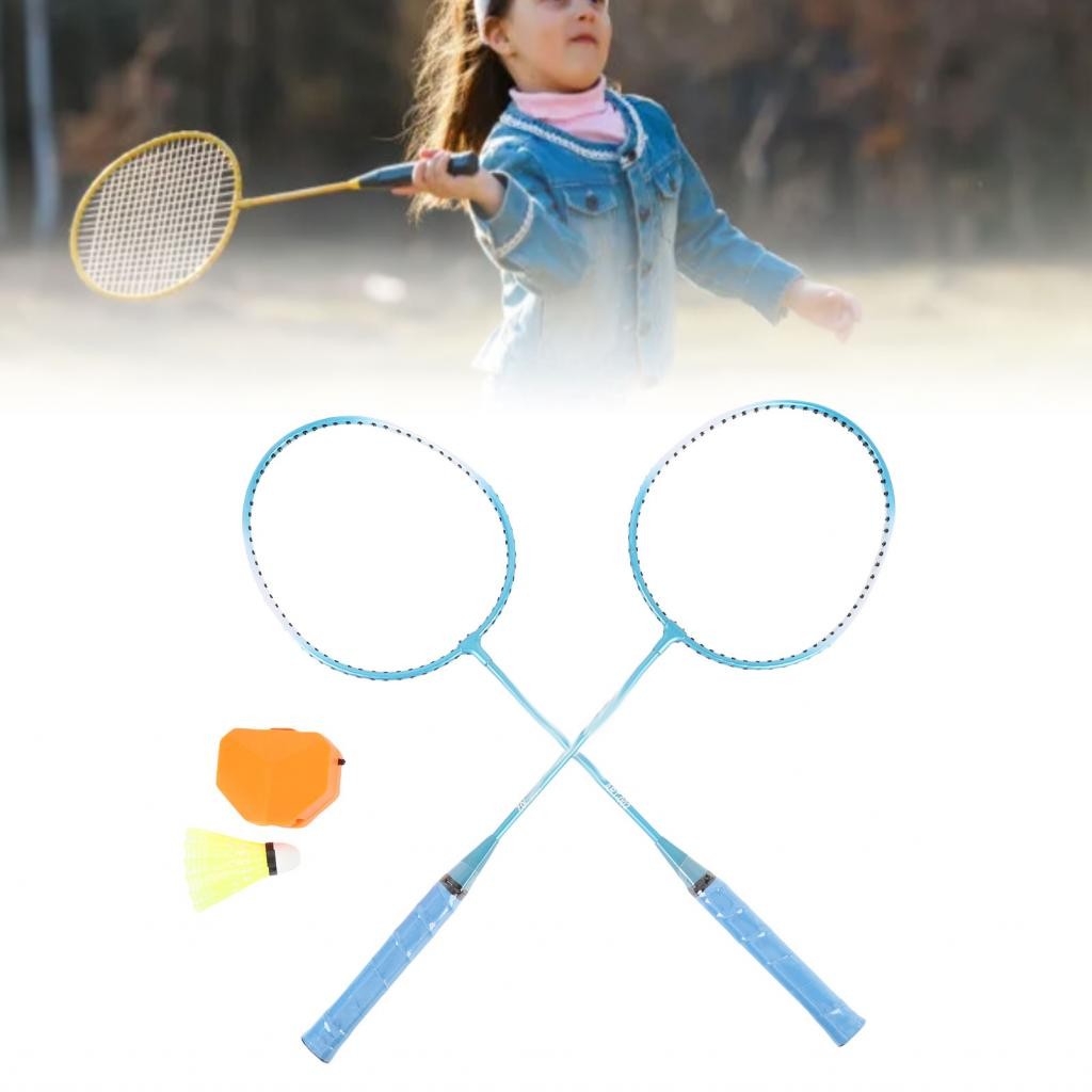 Automatic Rebound Badminton Trainer Kit Elastic Rope Single Player Self ...
