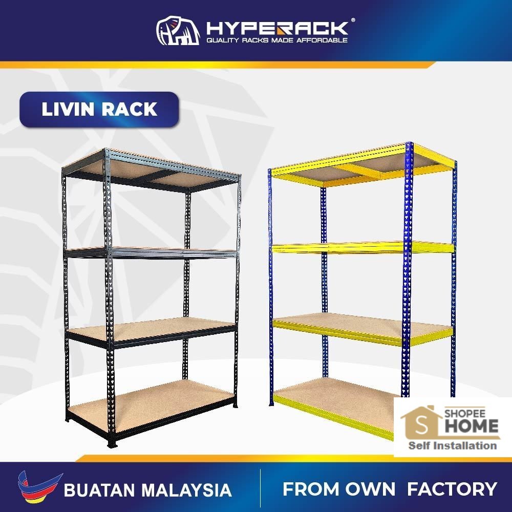 🐘[FREE SHIPPING] HYPERACK™️ Livin Rack Boltless Rack 4 Levels Shelf ...