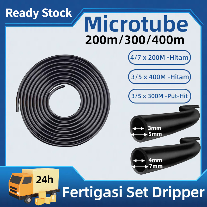 Microtube 3/5 & 4/7 Fertigasi Set Dripper Tiub Mikro Fertigasi Full ...