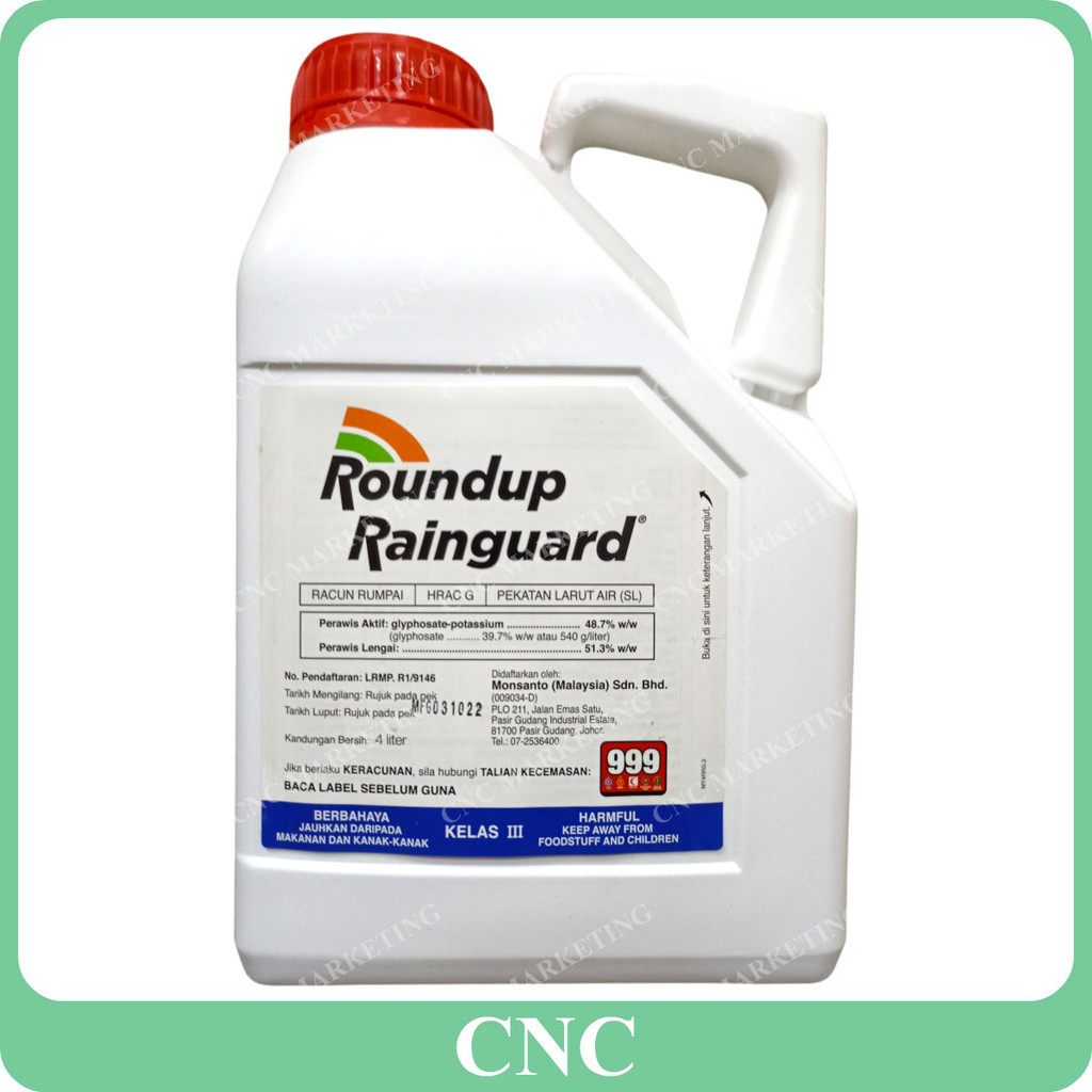🔥ORIGINAL🔥4L Roundup Rainguard Glyphosate Potassium 48.7% Herbicide ...