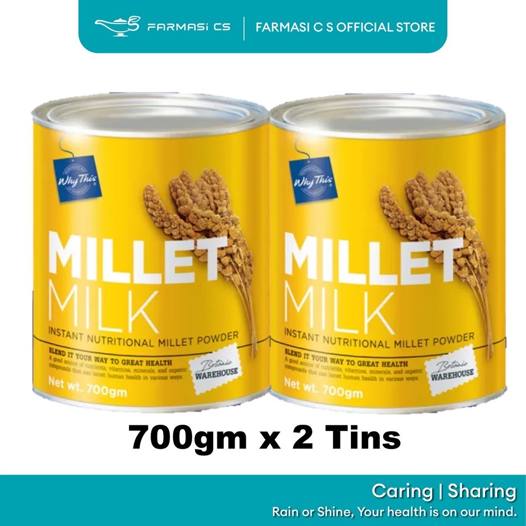 Why This Millet Milk 700gm x 2 Tins EXP:11/2026 [ Bijiran Protein Powder Fibre Farmasi CS ...
