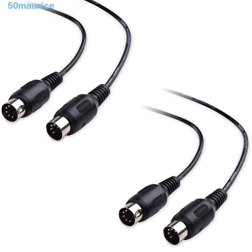 MAURICE MIDI Cable, Male To Male Copper MIDI Extension Cable, Red Music ...