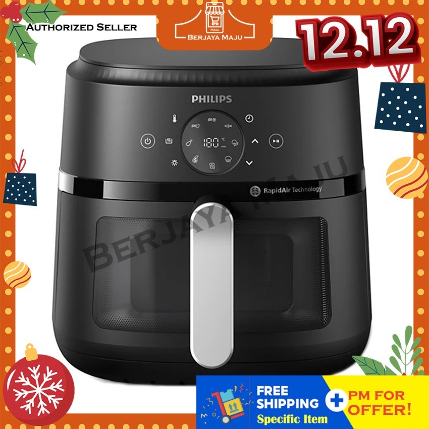 Philips 4.2L Digital Air Fryer NA221/09 (Silver) | Shopee Malaysia