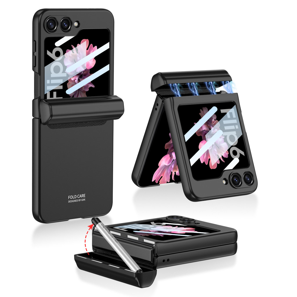 Ready New For Samsung Galaxy Z Flip 6 case with S Pen Flip6 casing ...