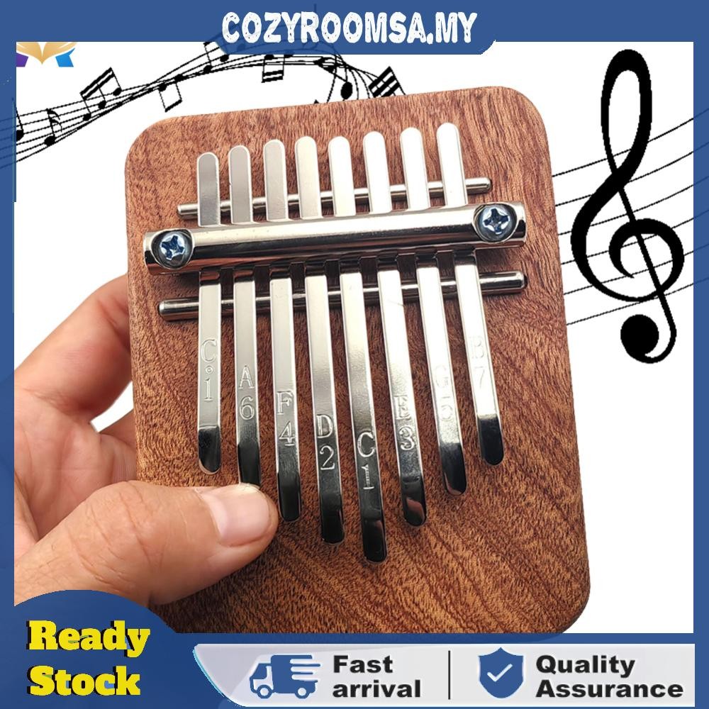8 Key Mini Kalimba Finger Keyboard Instrument Portable Compact Music ...