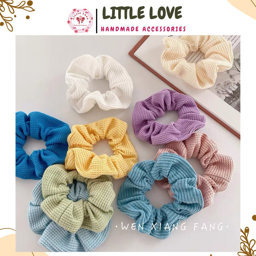 Feminine Fabric Hair Ties with Simple Colorful Youthful Patterns for ...