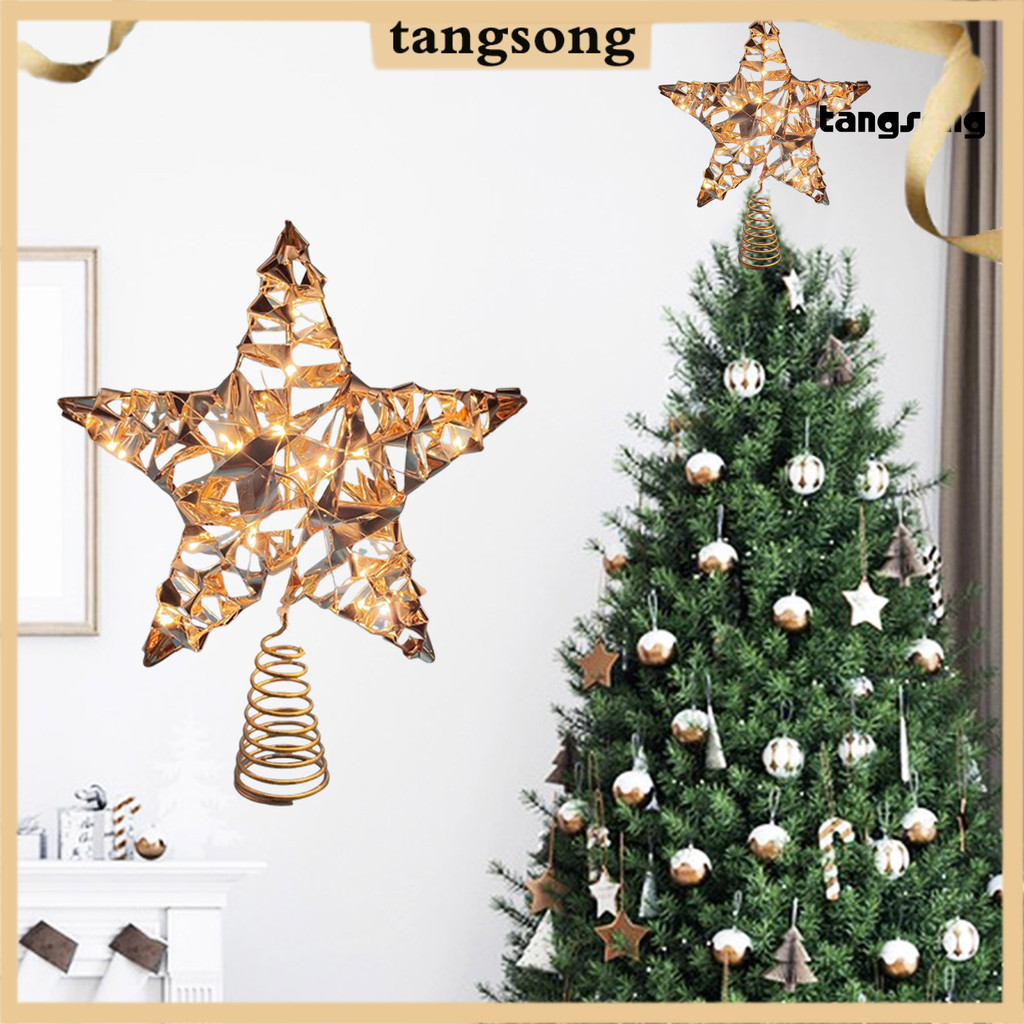 [khai571|]Christmas Star Tree Topper Glowing 3D Star Light Decoration ...