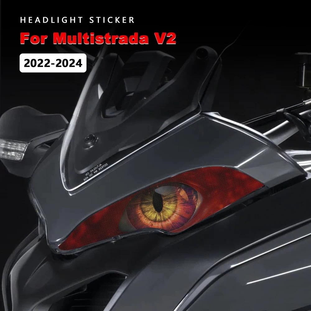 Headlight Sticker Waterproof Motorcycle Decals for Ducati Multistrada ...