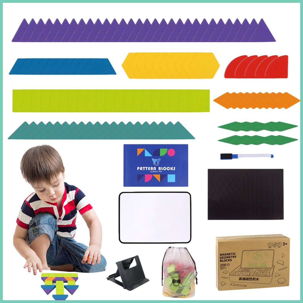 Tangrams For Kids Ages 3-5 120 Pieces Magnetic Tangrams Wooden Pattern ...