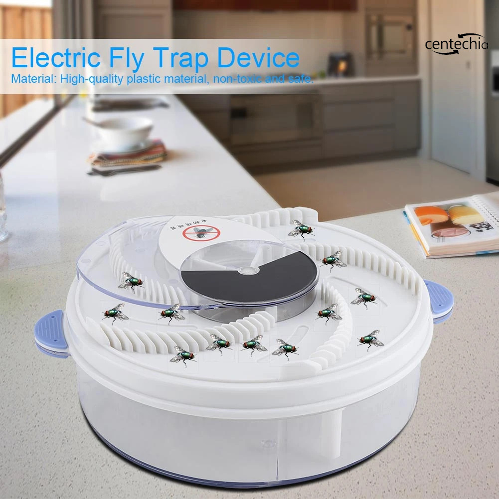 Household Automatic Rotarys Fly Trap Electric Anti-Fly Killer Trap For ...