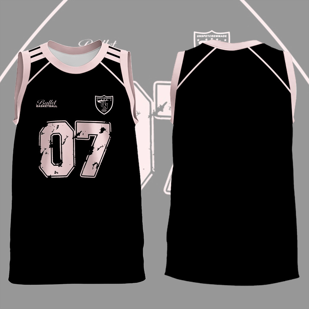 "Basketball Ballet" Jersey Coquette Ribbon Short-sleeved Malt Sports ...