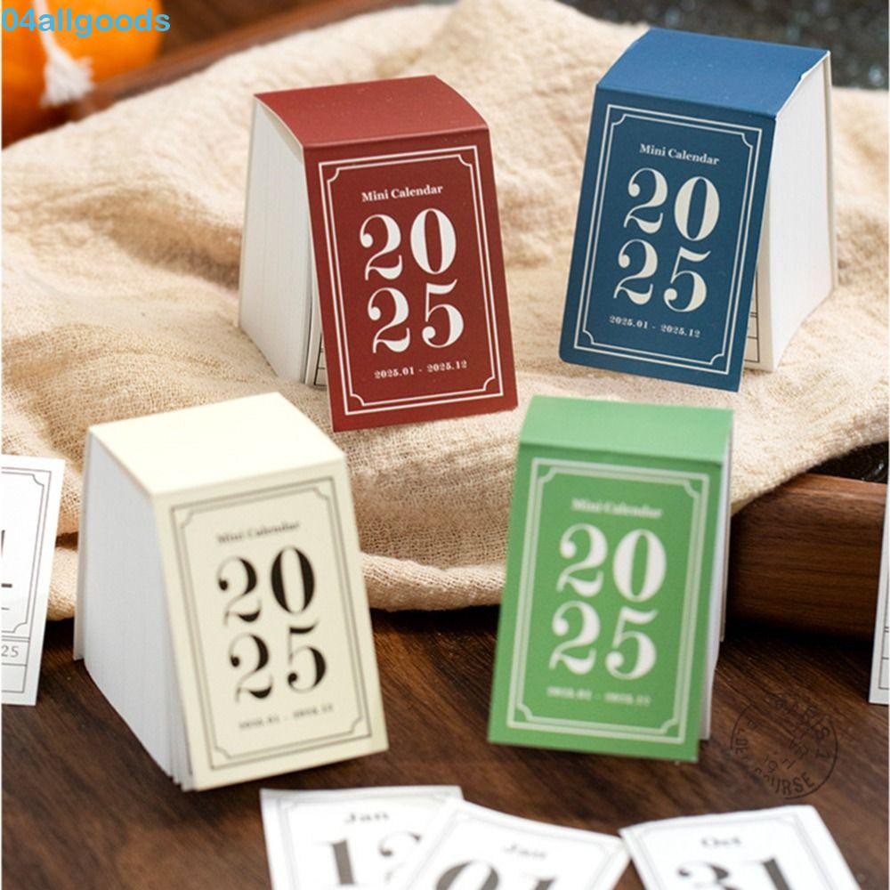 ALLGOODS 367Sheets 2025 Calendar Book, Tearable Portable Mini Desk ...