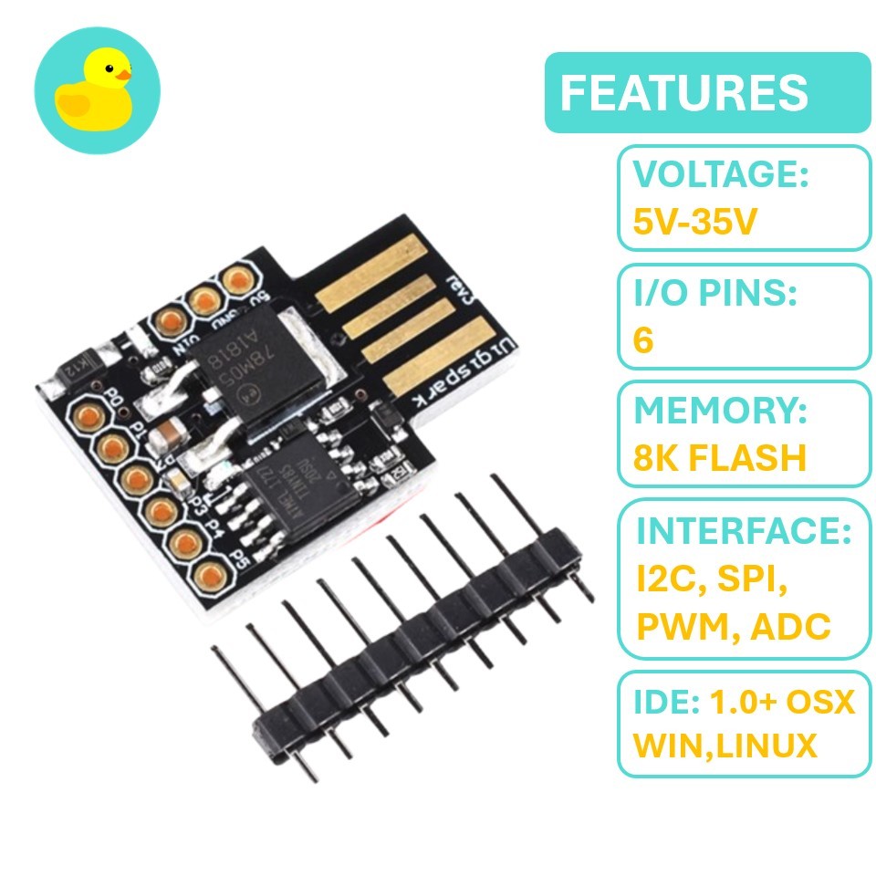 Digispark Kickstarter ATtiny85 USB Development Module Board | Shopee ...