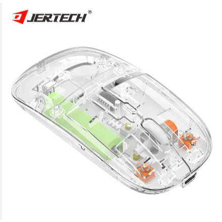 Jertech WB130 Crystal Mouse Dual Mode Bluetooth Computer Mouse USB 2 ...