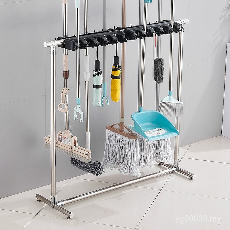 Mop Rack Stainless Steel Storage Balcony XIXC | Shopee Malaysia
