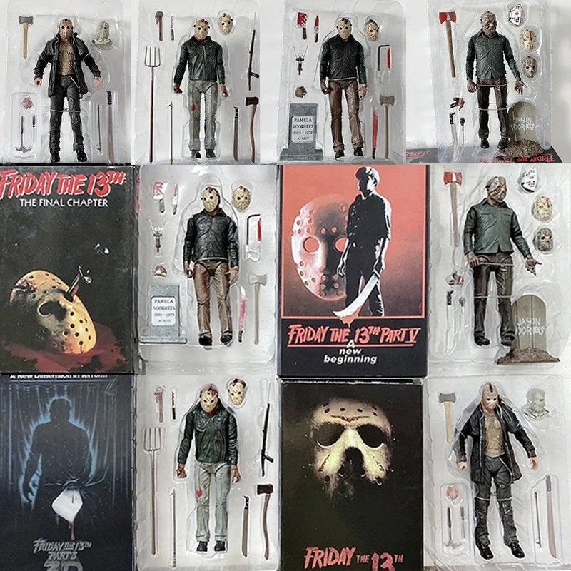 NECA Friday The 13th Figure Toys Freddy Jason Voorhees Blood Ultimate ...