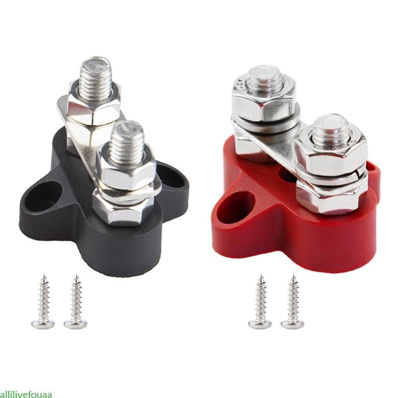 allilivefouaa Bus Bar Terminal Blocks Heavy Duty M8+M8 Positive Power ...