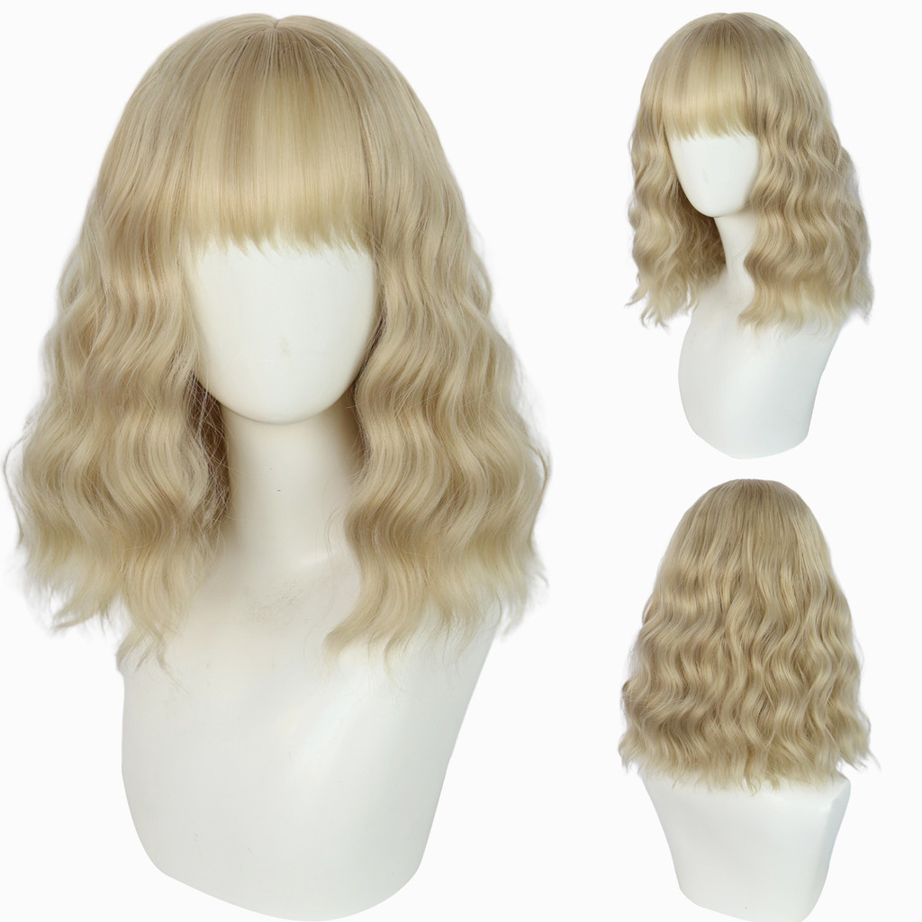 Taylor Swift Cosplay Wig Blonde Short Curly Heat Resistant Synthetic ...