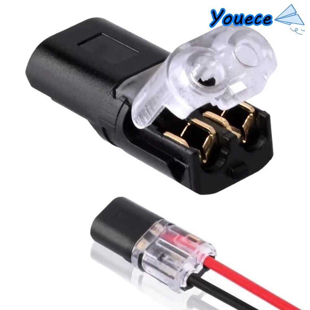 YOUECE Quick Terminal Block, Waterproof 2Pin Fast Plug Wire Connector ...