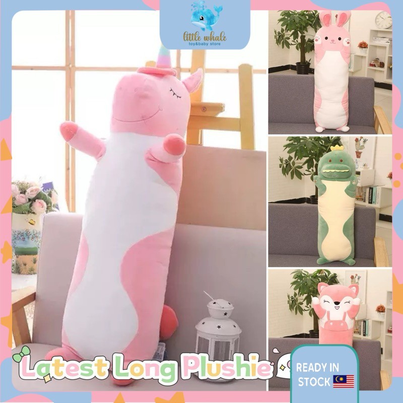 🐳New Long Plushie Unicorn Dinosaur Bunny Rabbit Fox Plus Plush Toy Doll ...